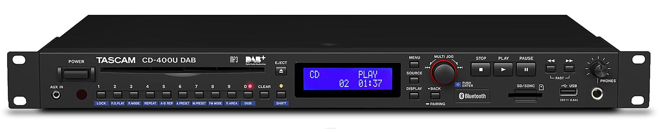 TASCAM CD-400UDAB CD/SD/USB/Bluetooth-player z odbiornikiem BlueTooth i ...