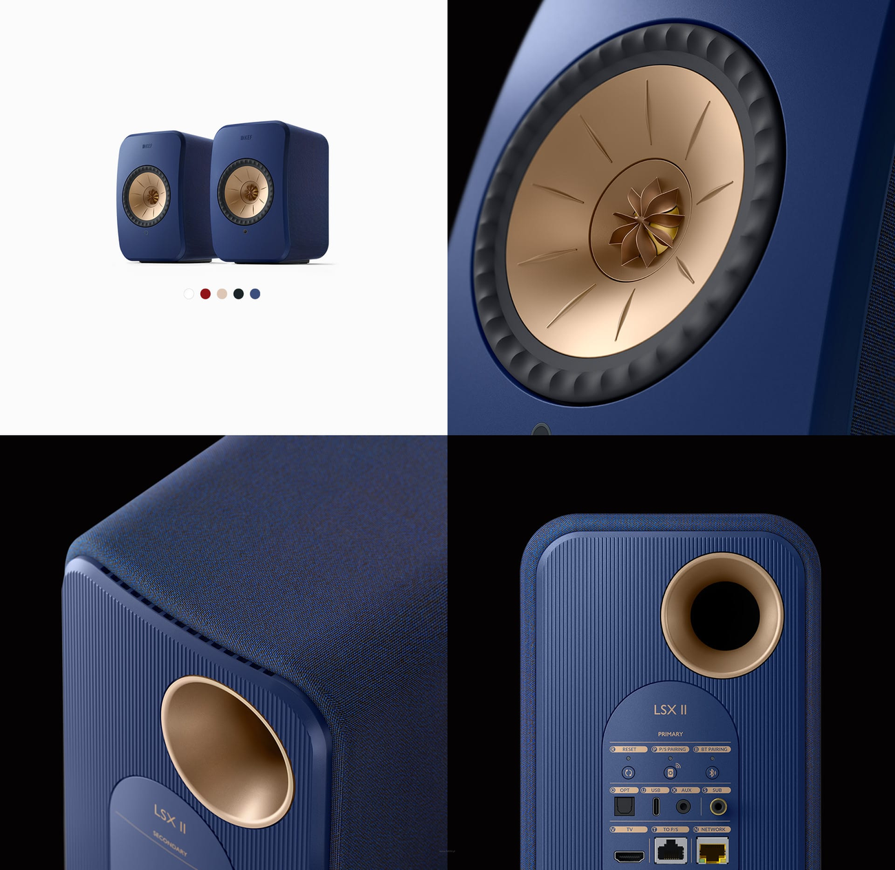 KEF LSX II Cobalt Blue Bezprzewodowe głośniki HiFi