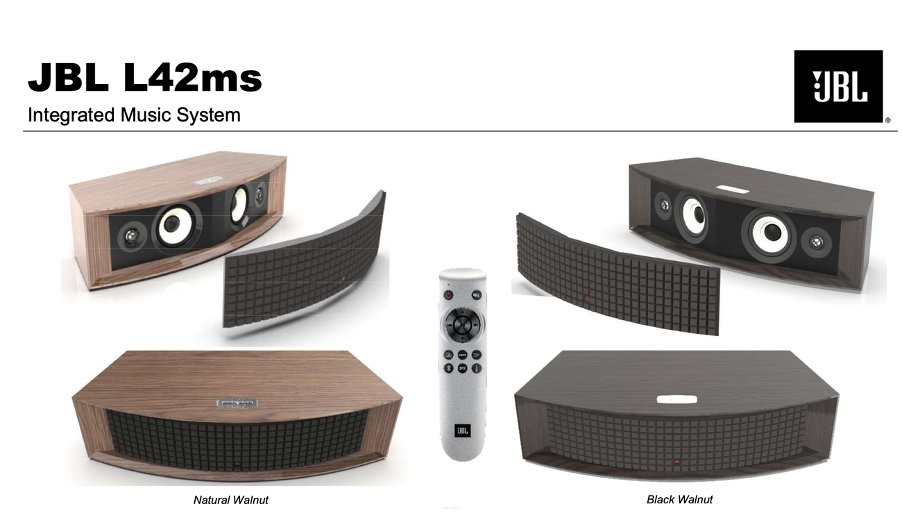 JBL L42 MS Classic W kolorze czarnego orzecha Zintegrowany system ...