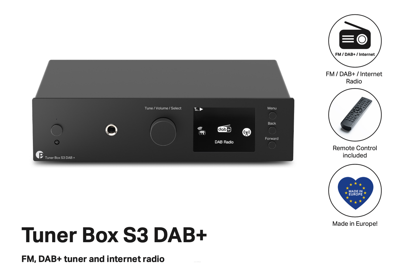 PRO-JECT Tuner Box S3 DAB+ FM, DAB+ tuner and internet radio –audio ...