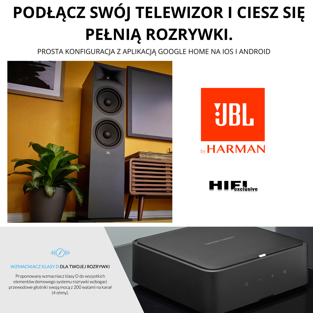 Harman Kardon Citation AMP/ JBL Stage 2 260F Zestaw nagłośnienia ...
