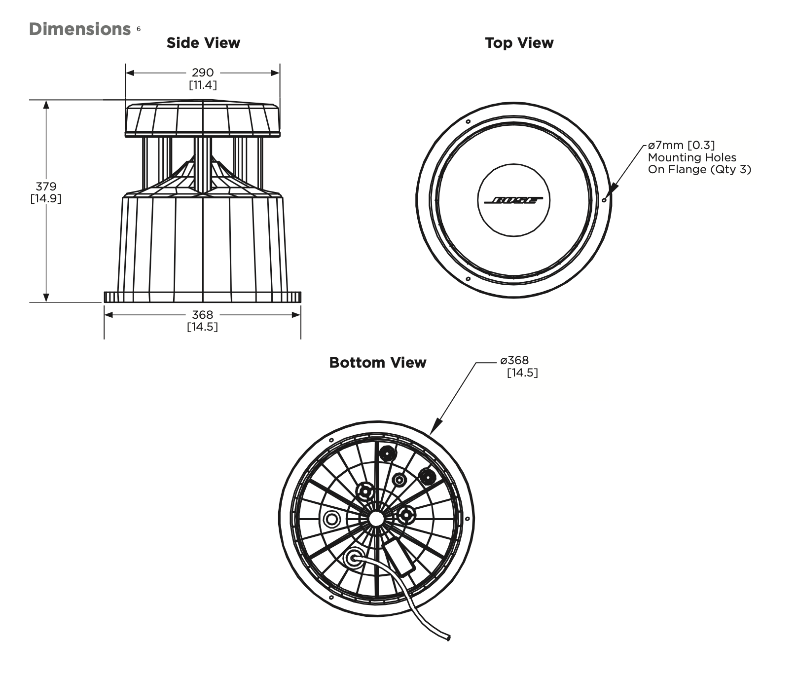 Bose FreeSpace 360P Series II 80 W (320 W peak) Głośniki ...